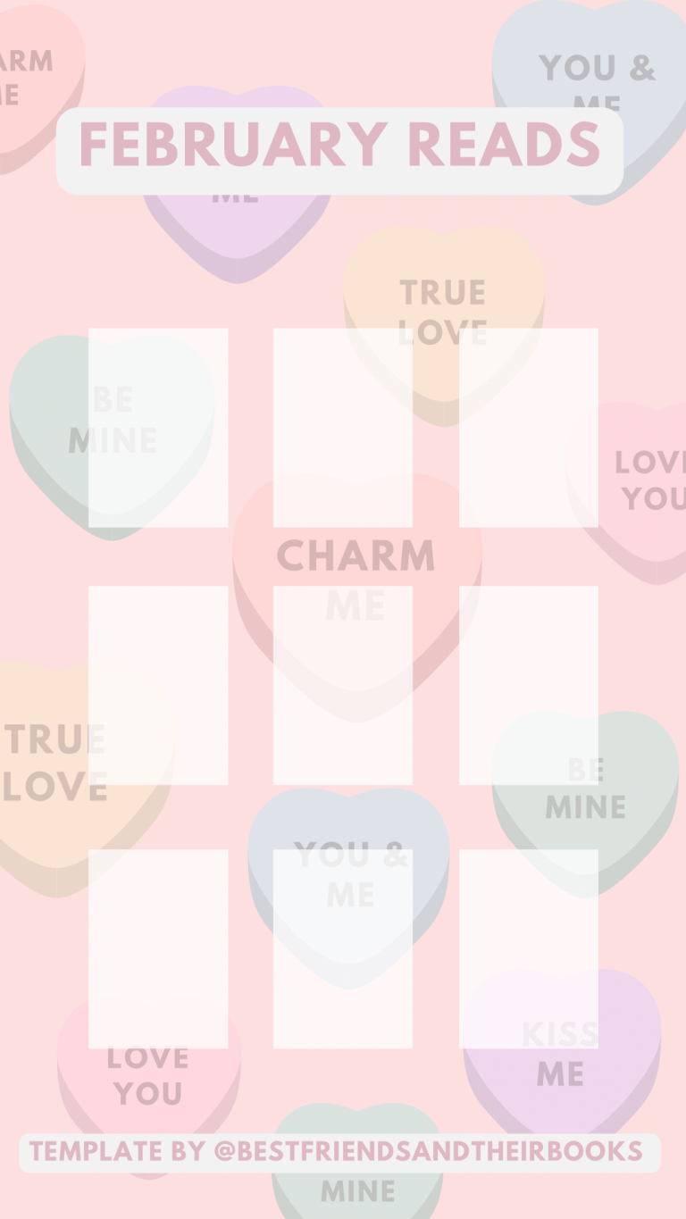 February Book Tracker Templates – best friends and their books