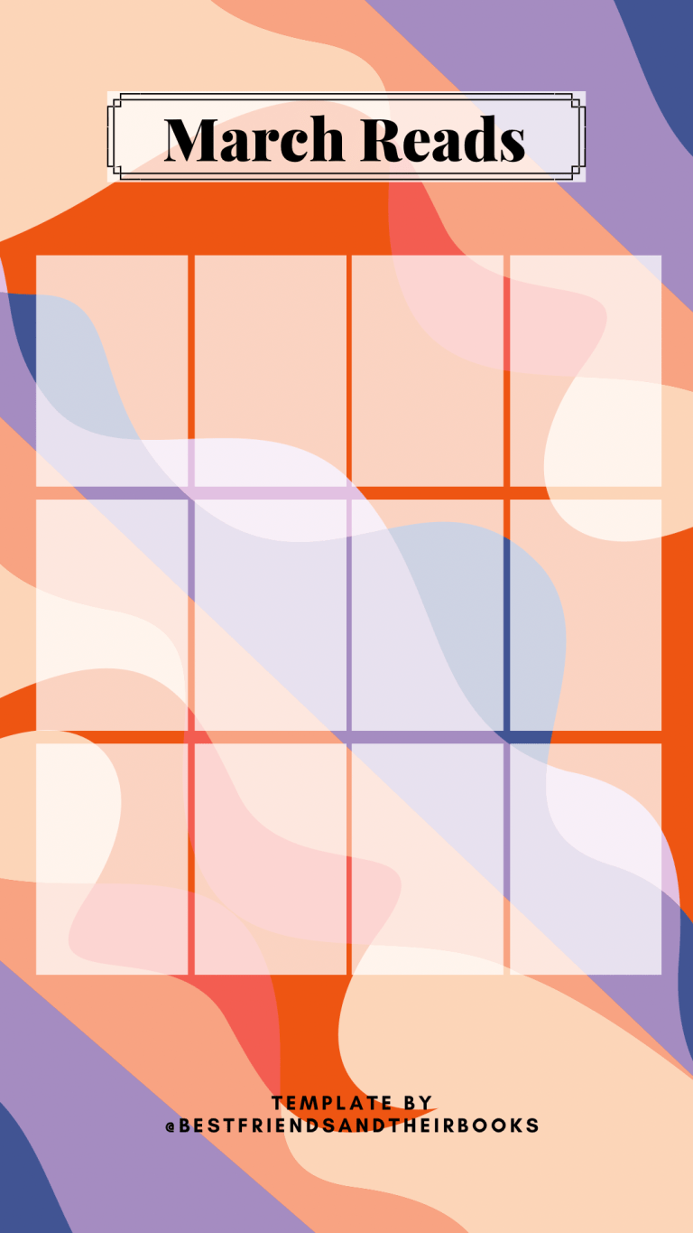 March Book Tracker Templates – best friends and their books