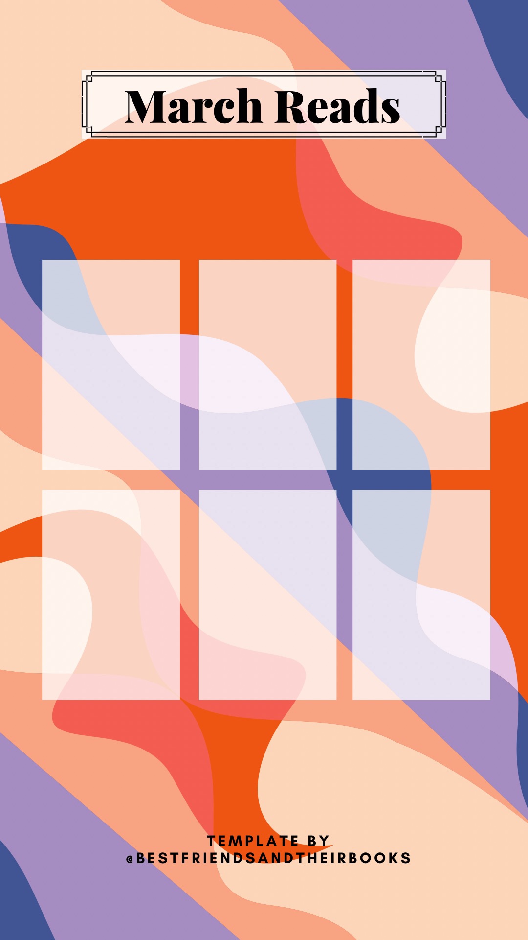 March Book Tracker Templates – best friends and their books