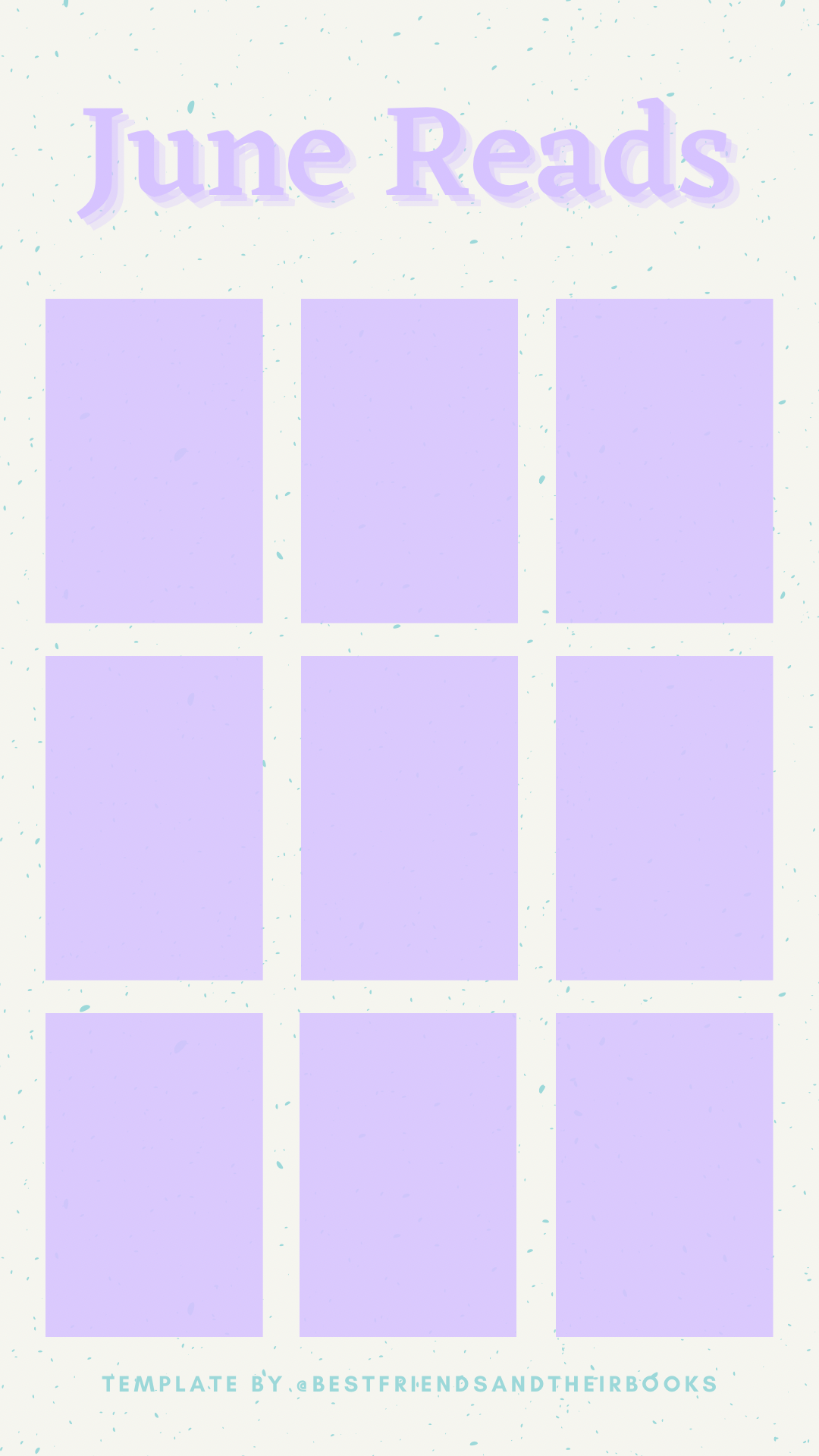 June Book Tracker Templates – best friends and their books