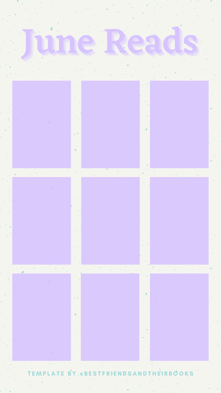 June Book Tracker Templates – best friends and their books