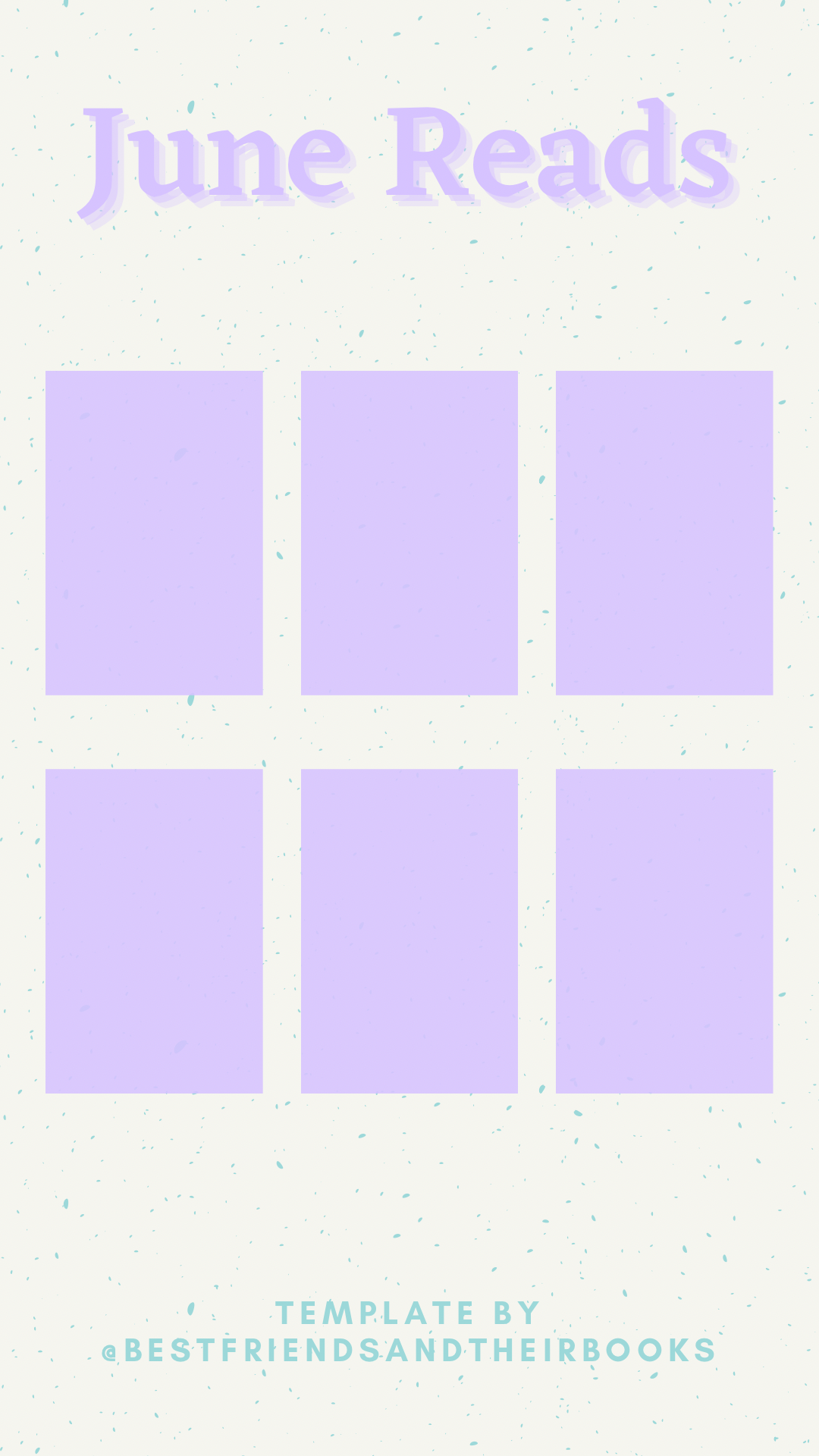 June Book Tracker Templates – best friends and their books