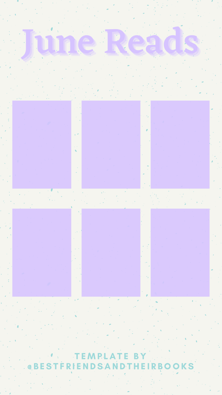 June Book Tracker Templates – best friends and their books