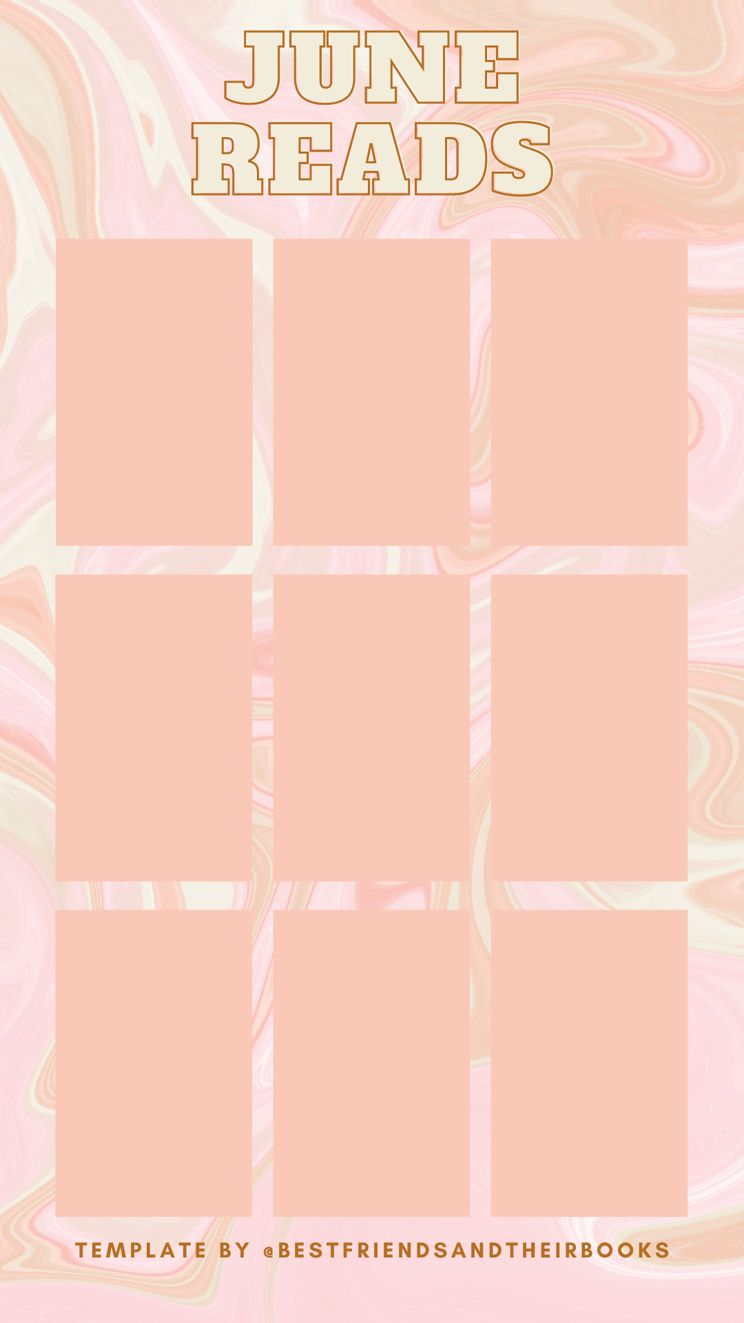 June Book Tracker Templates – best friends and their books